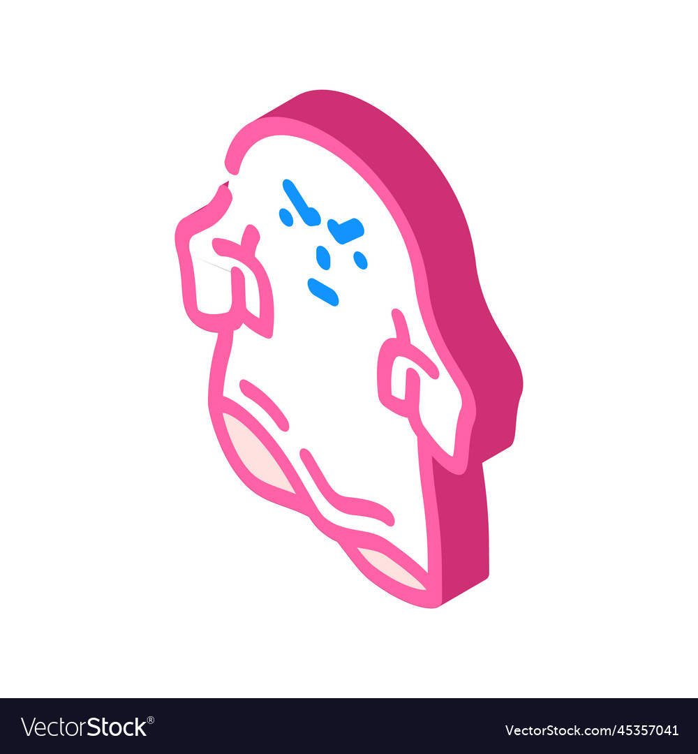 Phantom ghost isometric icon Royalty Free Vector Image