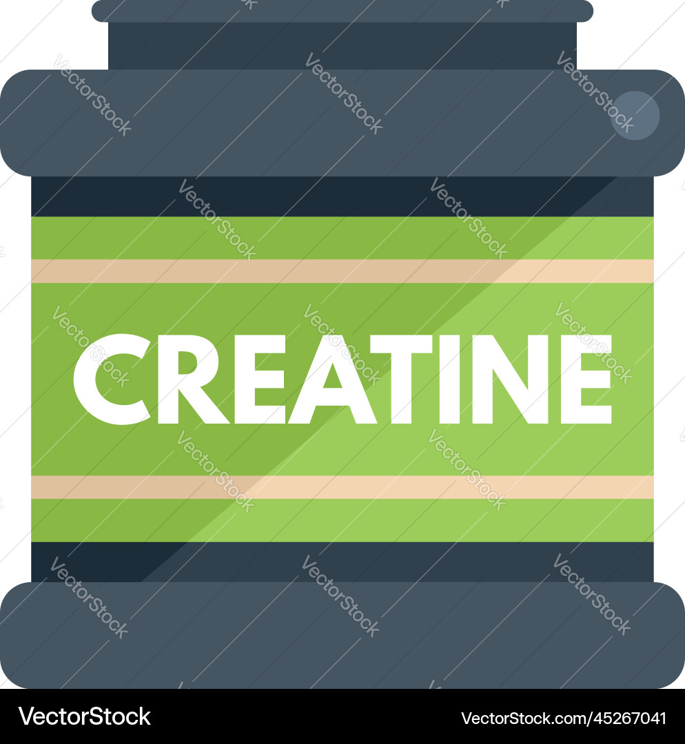 Protein energy icon flat sport nutrition Vector Image