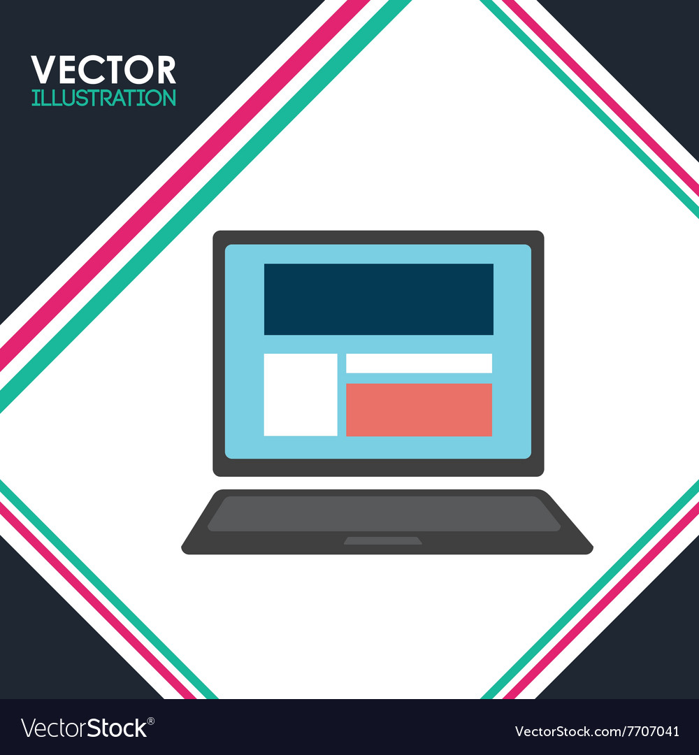 Technology icon design Royalty Free Vector Image