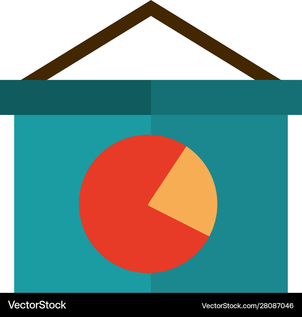 Board presentation diagram report business Vector Image