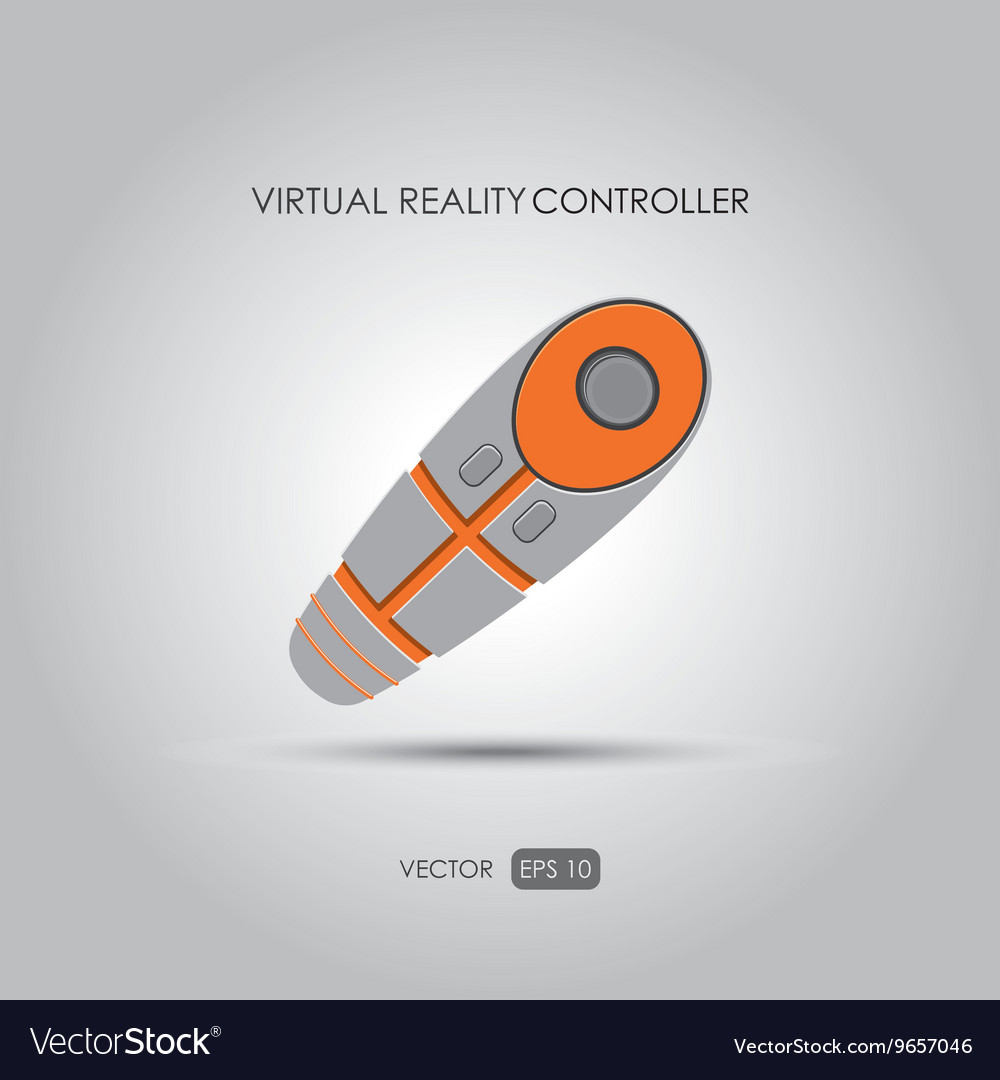Hand controller for virtual reality system Vector Image