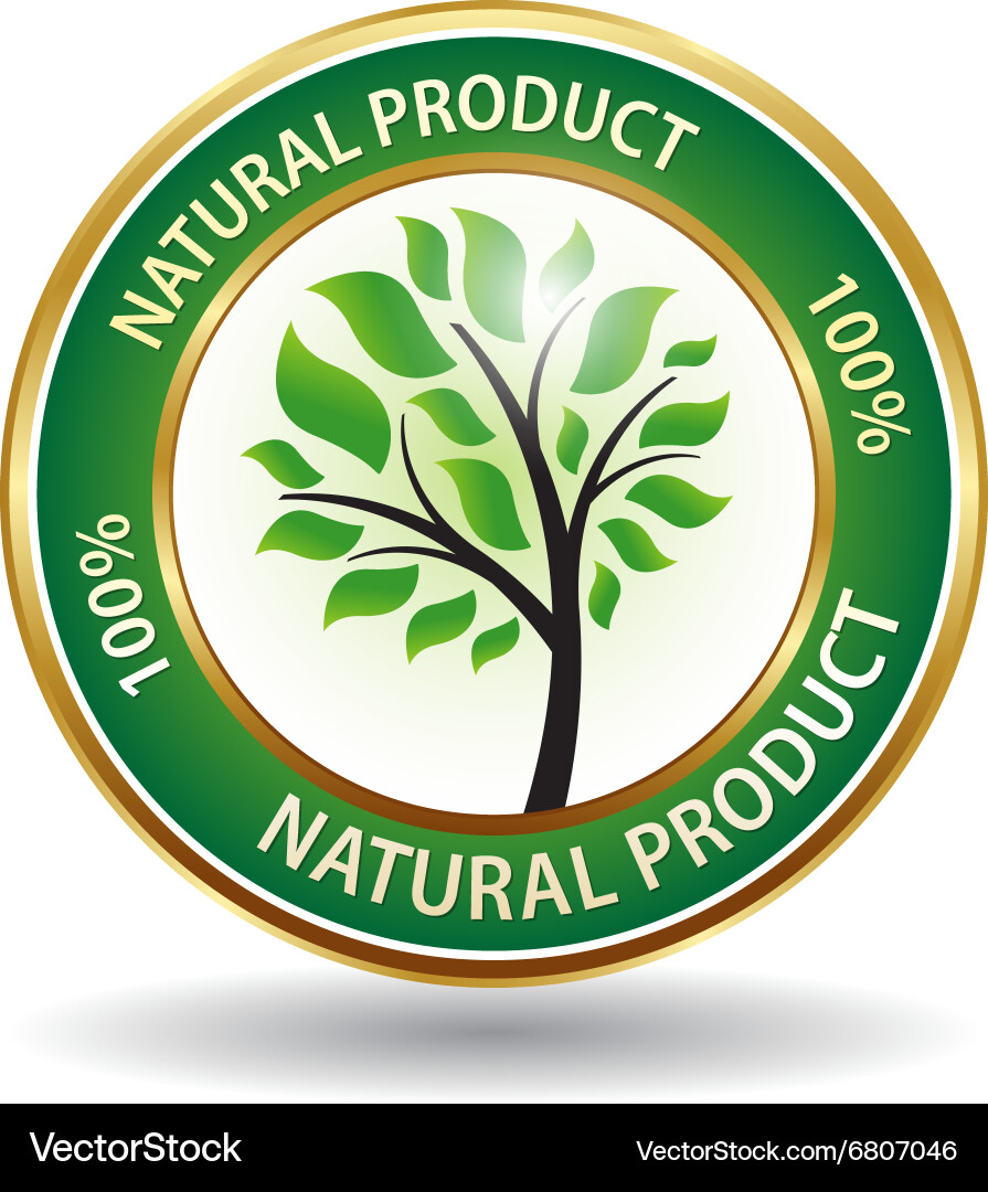 Natural product eco friendly website icon Vector Image