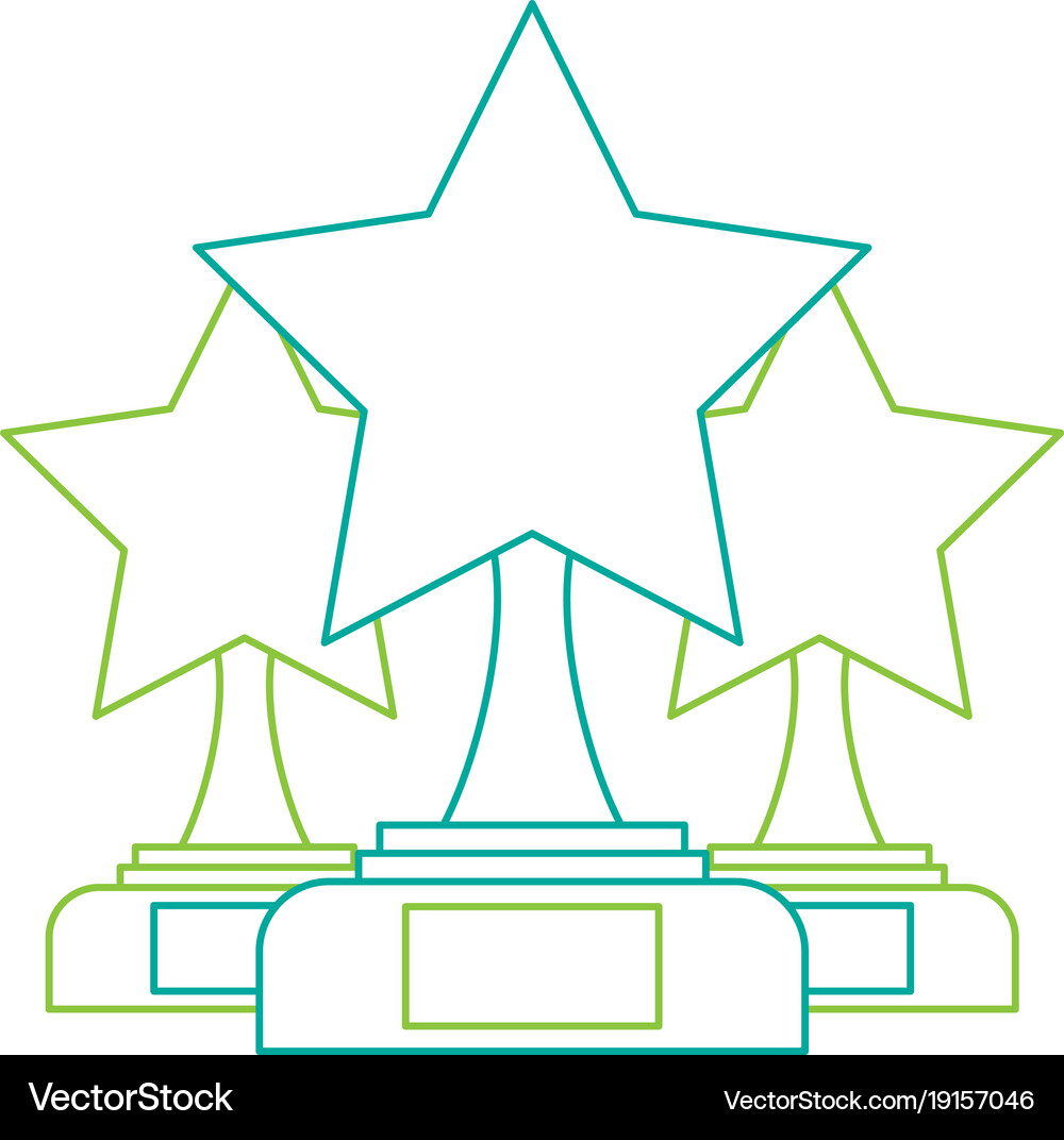 Star trophies winner icon Royalty Free Vector Image