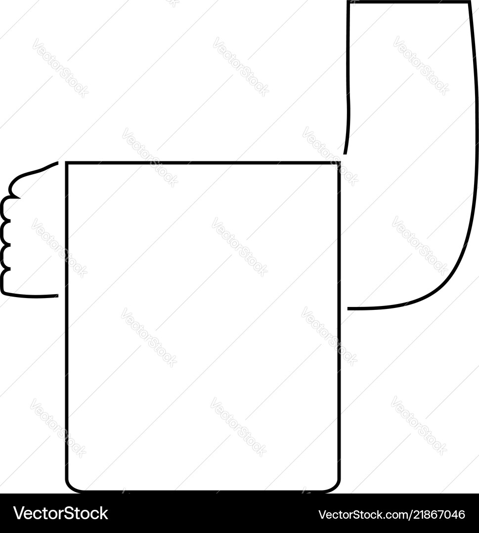 Waiter hand with towel icon Royalty Free Vector Image