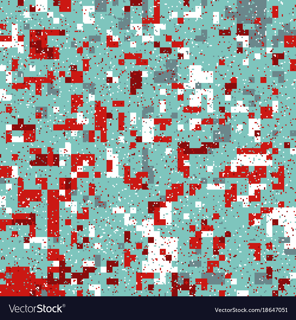 Christmas Pixel Pattern Royalty Free Vector Image