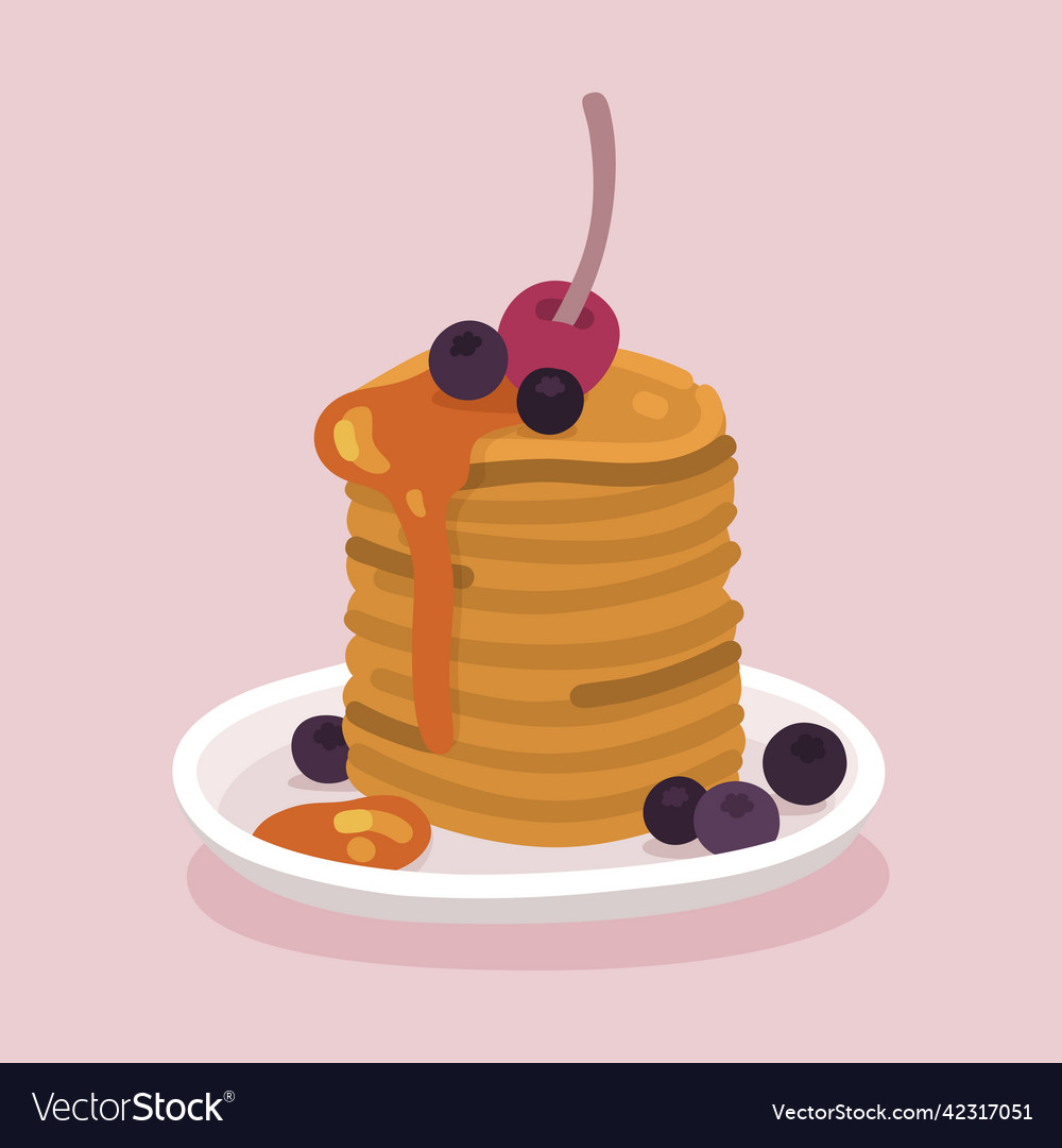 Pancakes Royalty Free Vector Image - VectorStock