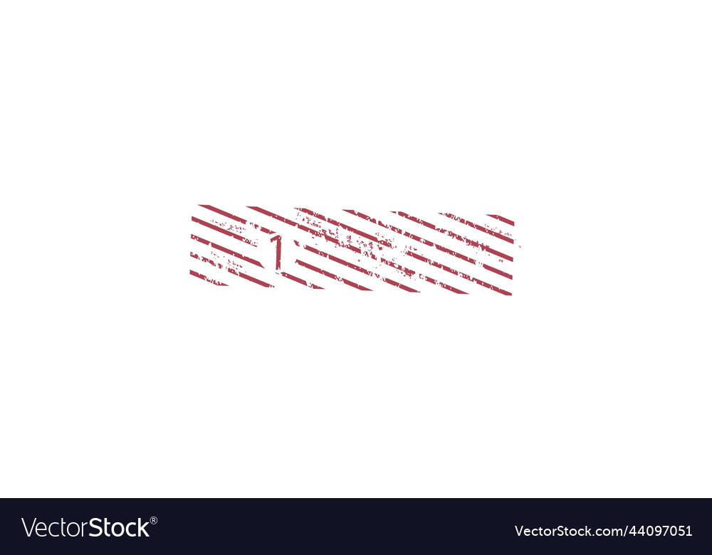Red post mark Royalty Free Vector Image - VectorStock