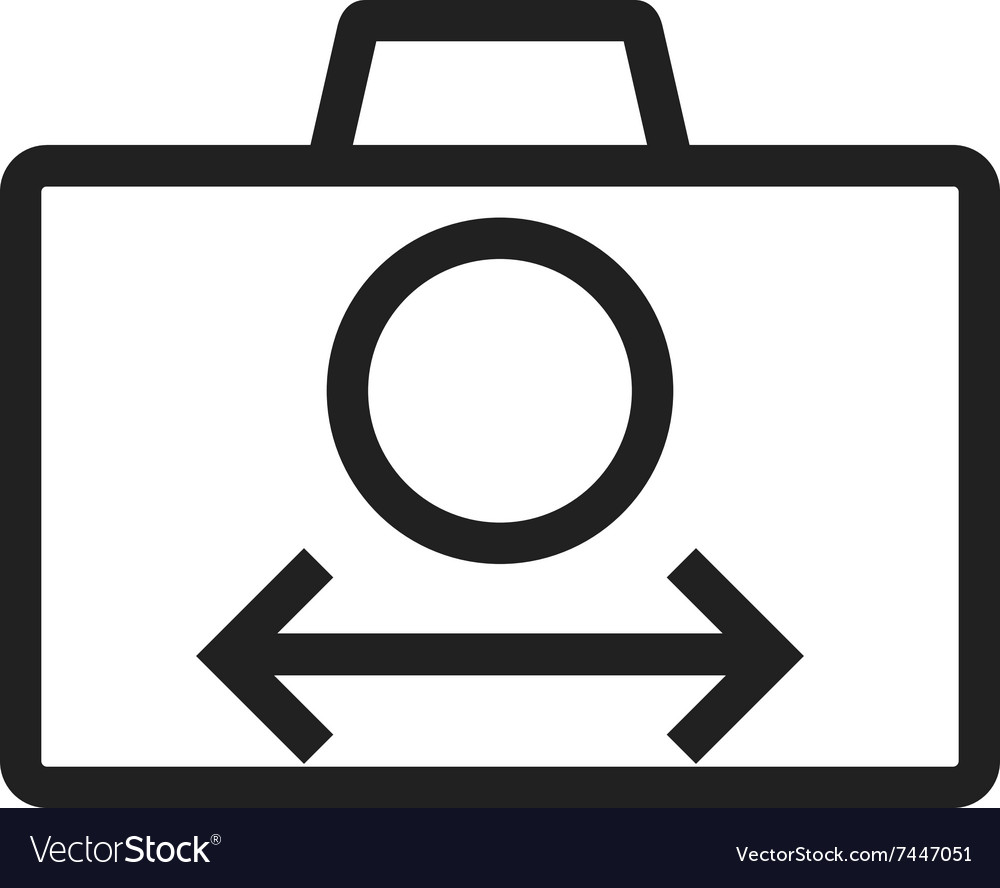 Switch camera Royalty Free Vector Image - VectorStock