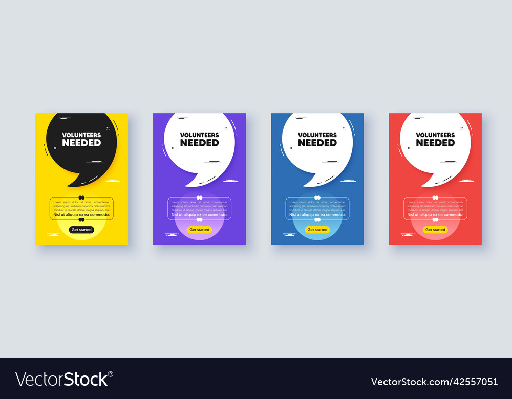Volunteers needed symbol volunteering service Vector Image Volunteers needed symbol volunteering service Vector Image