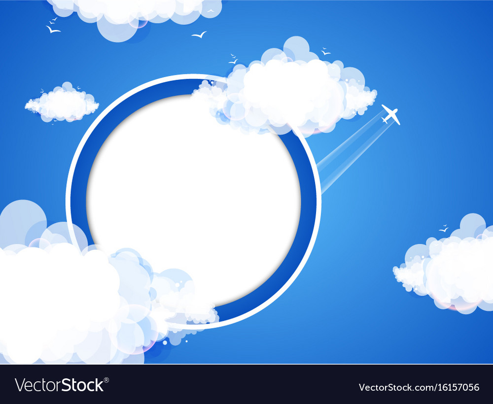 Cloud theme background Royalty Free Vector Image