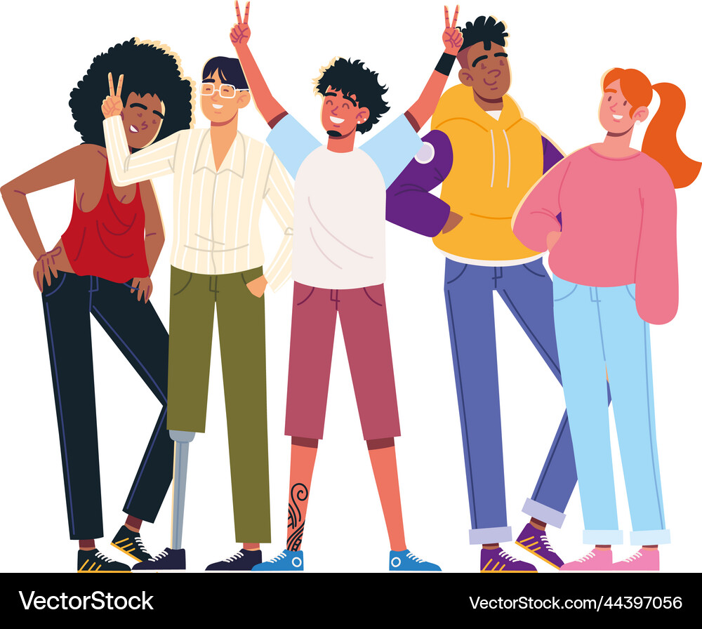 Diversity of people Royalty Free Vector Image - VectorStock