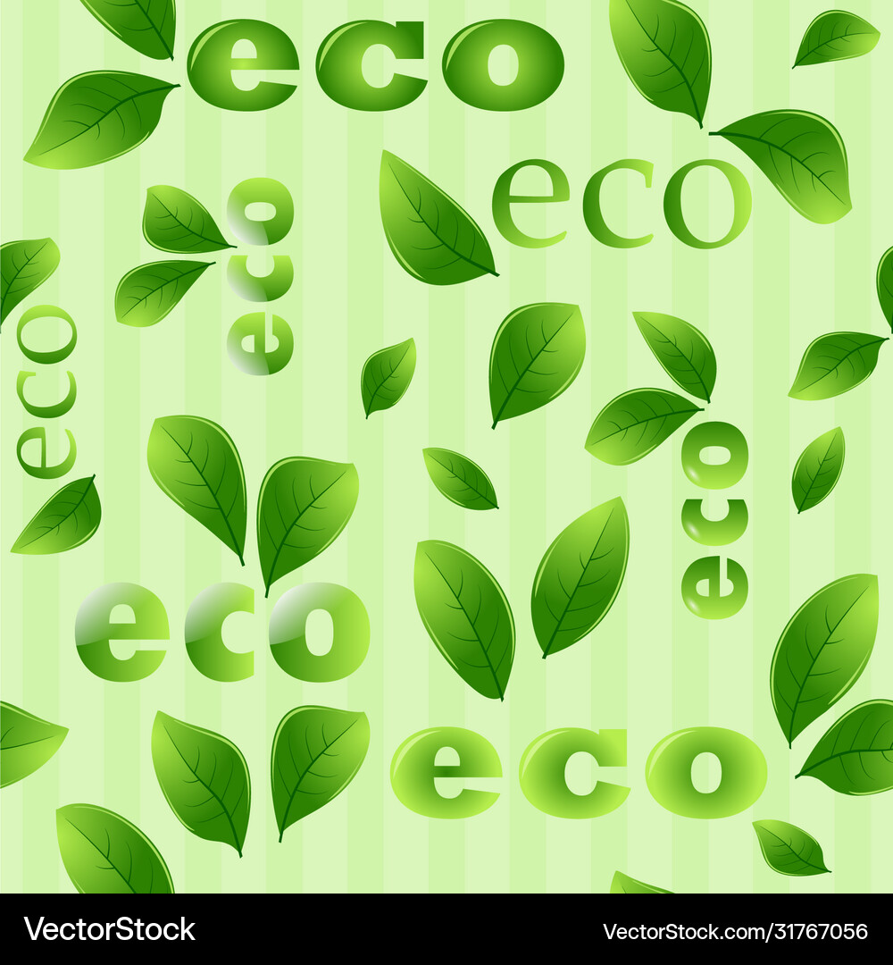 Organic natural bio eco seamless texture Vector Image