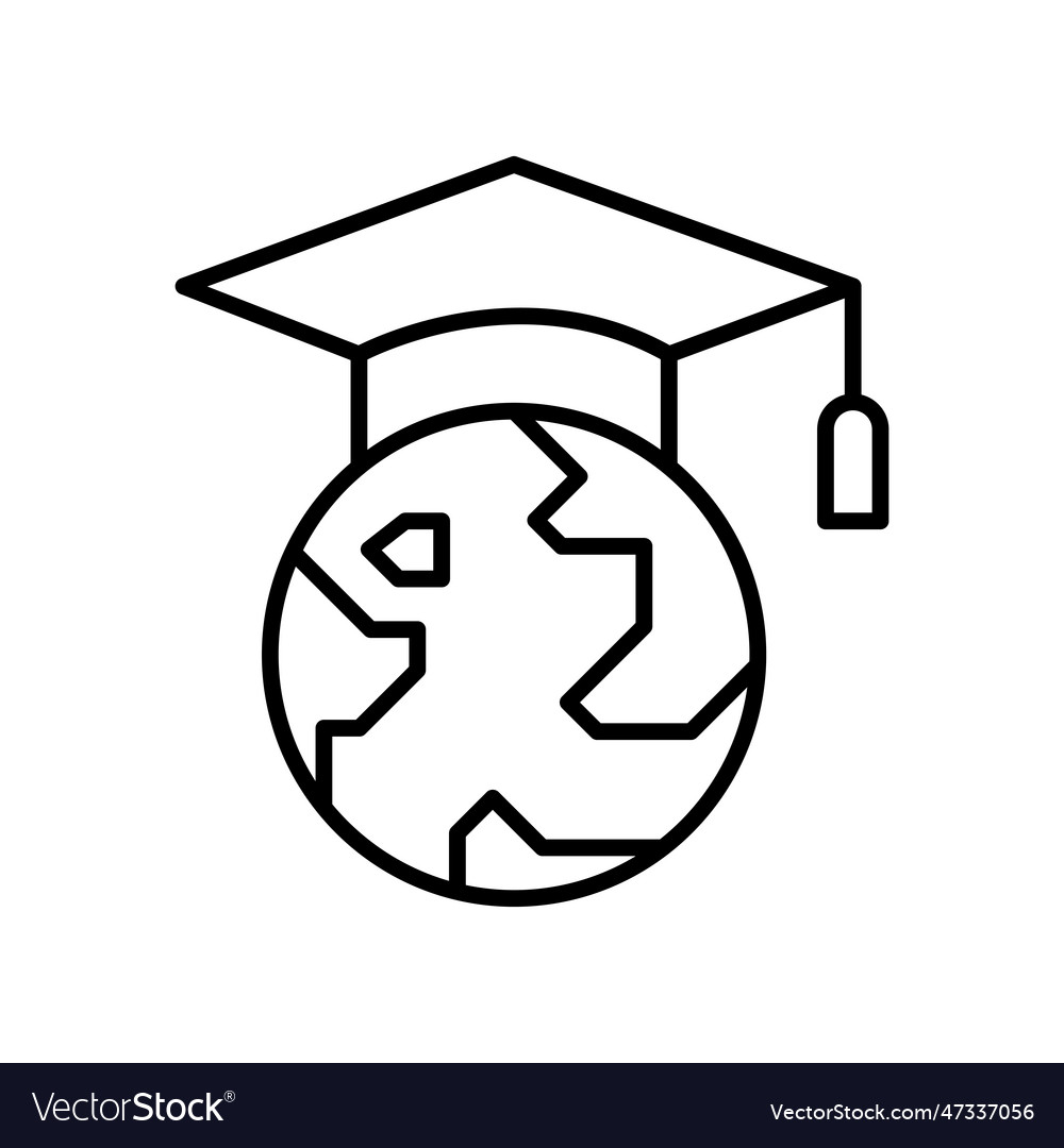 Study abroad icon Royalty Free Vector Image - VectorStock