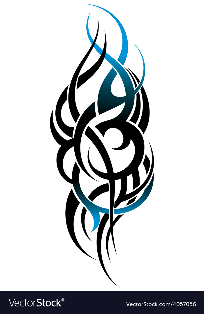 Styled tattoo pattern Royalty Free Vector Image