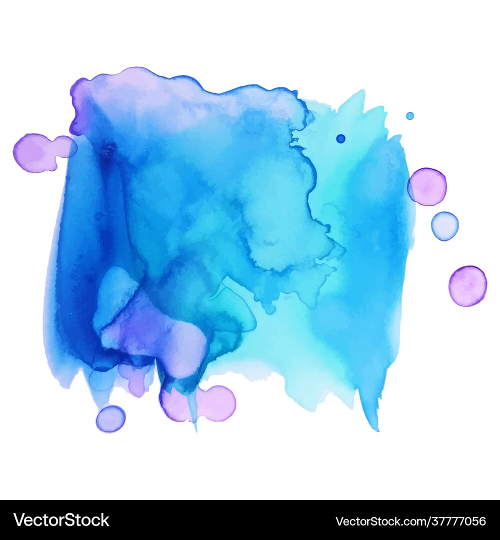 Watercolor brush stroke paint paper texture Vector Image