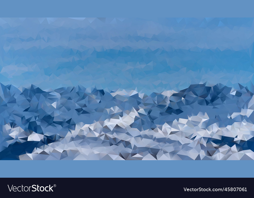 Abstract irregular polygon background - ice blue Vector Image Abstract irregular polygon background - ice blue Vector Image