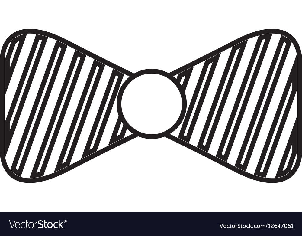 Bowtie elegant isolated icon Royalty Free Vector Image