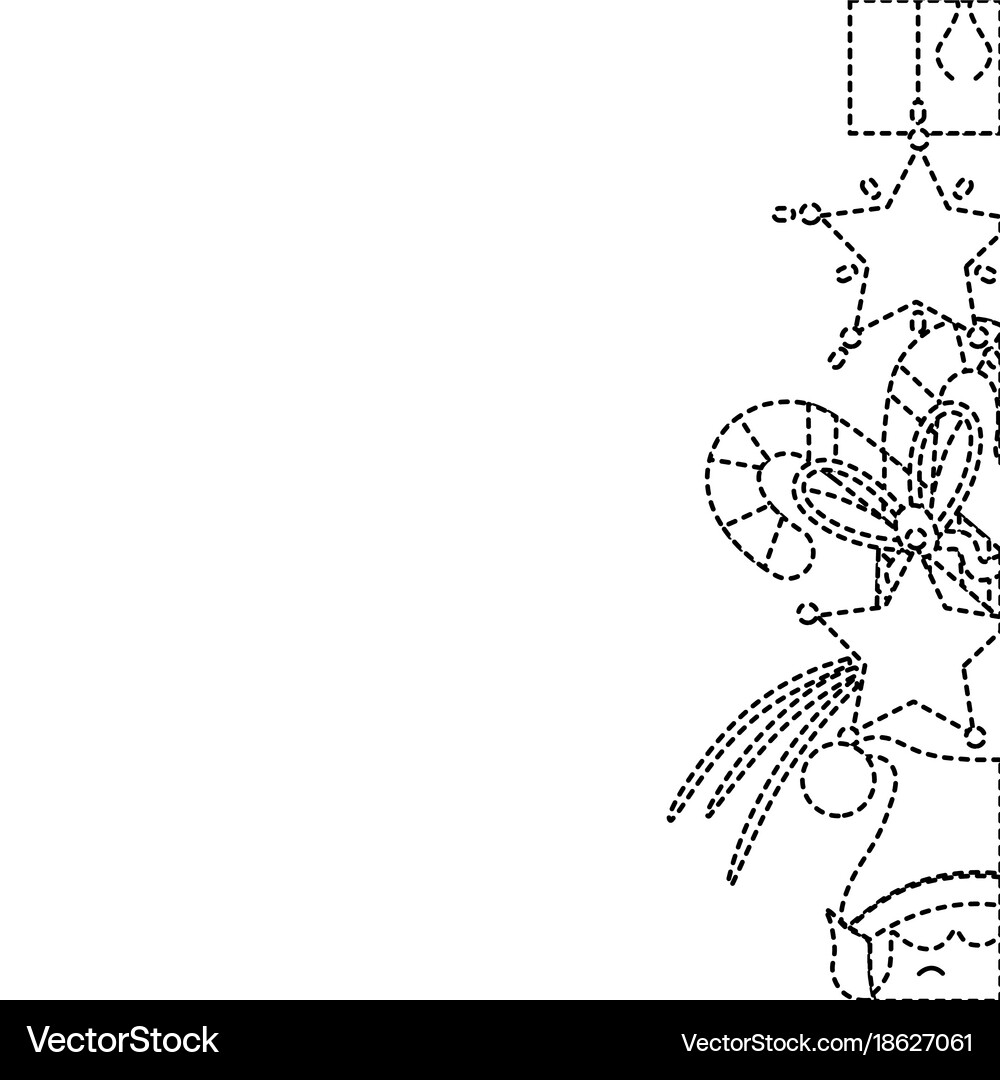 Dotted shape merry christmas decoration background