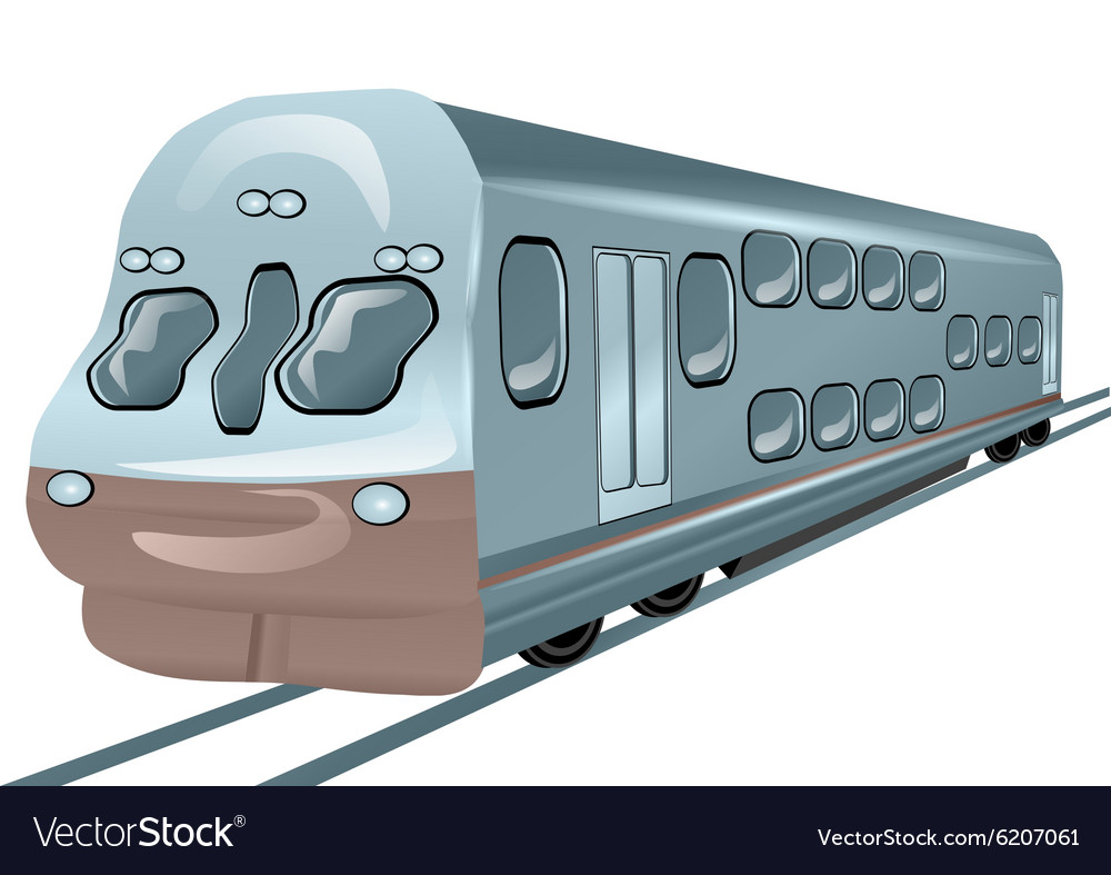 Local train Royalty Free Vector Image - VectorStock
