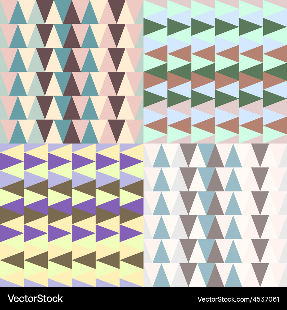 Set of 4 geometric backgrounds Royalty Free Vector Image