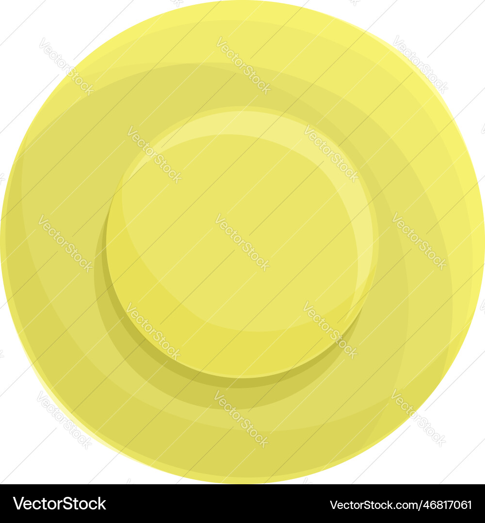 Top view push pin icon cartoon paper Royalty Free Vector