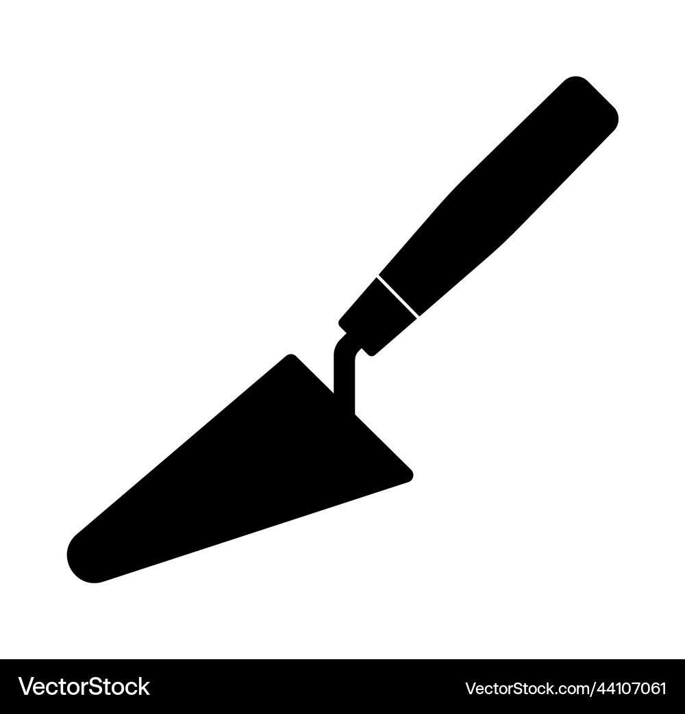 Trowel silhouette garden and construction tool Vector Image
