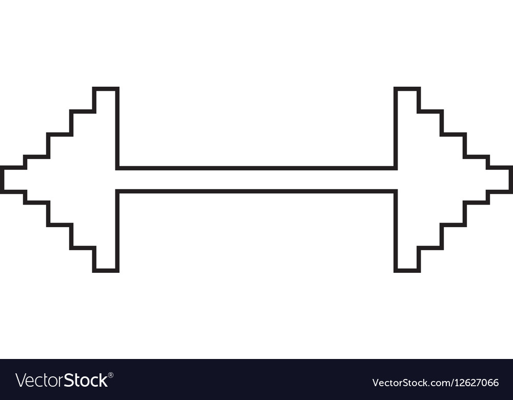 Arrow pointer isolated icon Royalty Free Vector Image