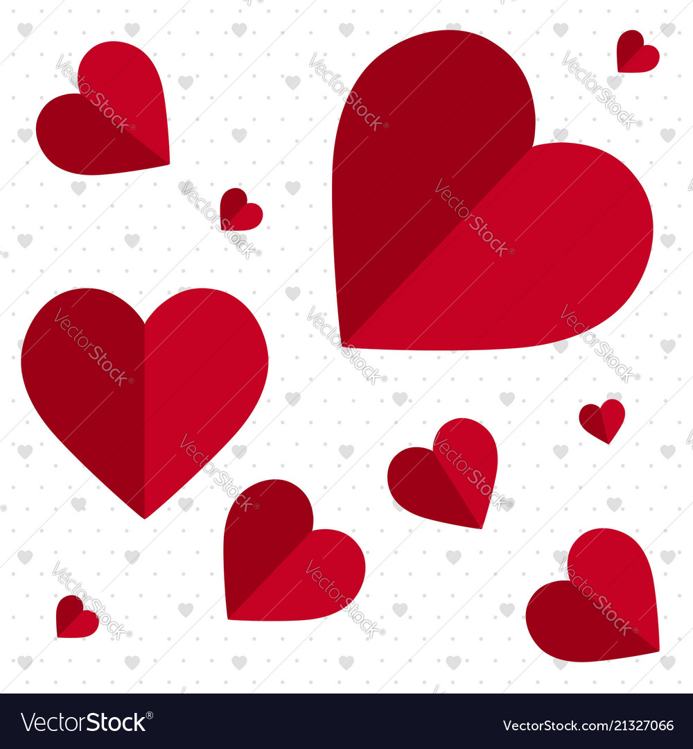 Hearts Pattern Background Royalty Free Vector Image