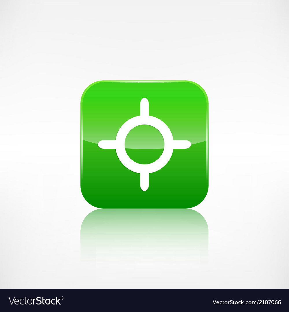 Pointer web icon application button Royalty Free Vector