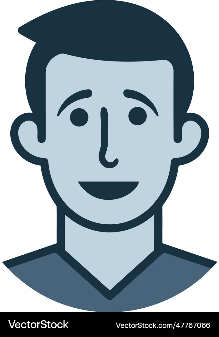 Smiling businessman icon isolated modern design Vector Image