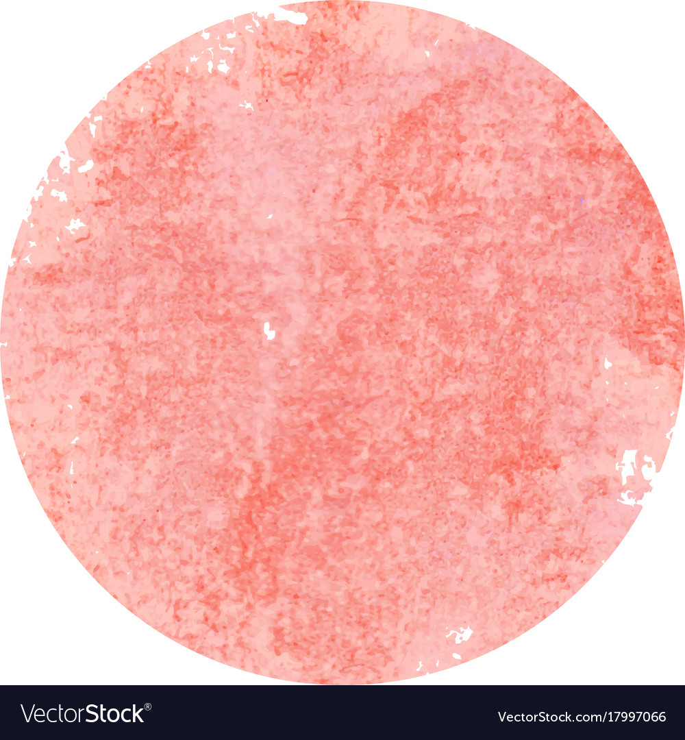 Watercolor light red circle Royalty Free Vector Image