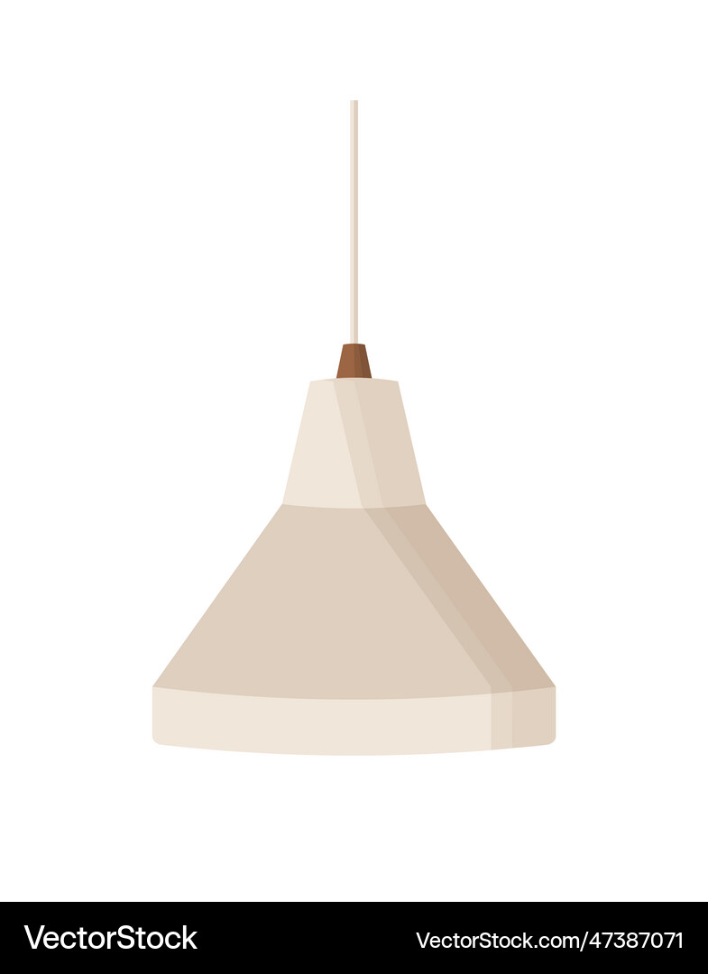 Electric lamp on pendant concept Royalty Free Vector Image