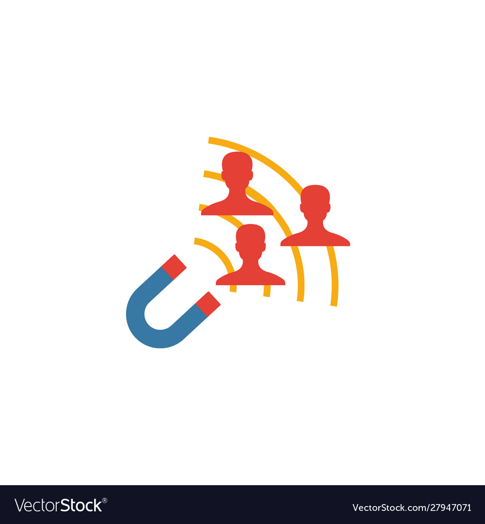 Lead generation icon simple flat element from Vector Image