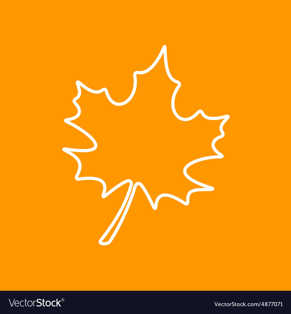 Maple leaf icon eps10 Royalty Free Vector Image