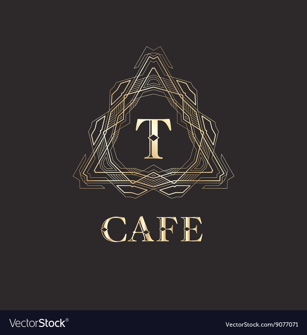 Monogram logo template Royalty Free Vector Image