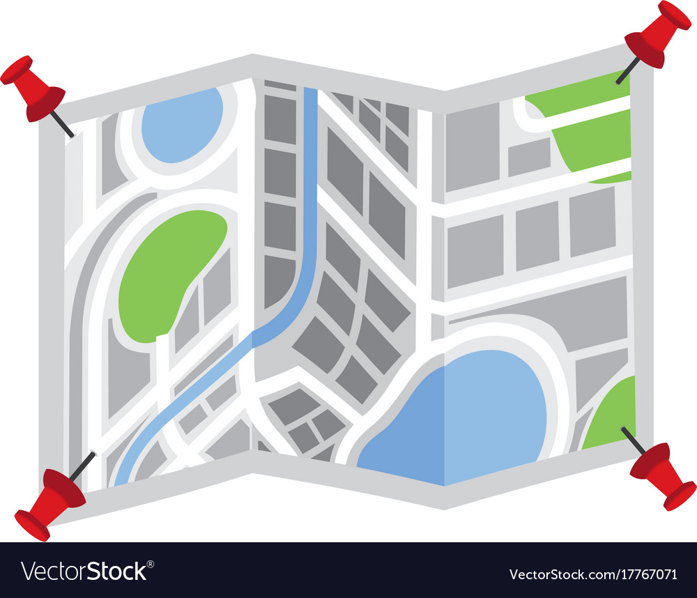 Navigation pointer map direction concept Vector Image