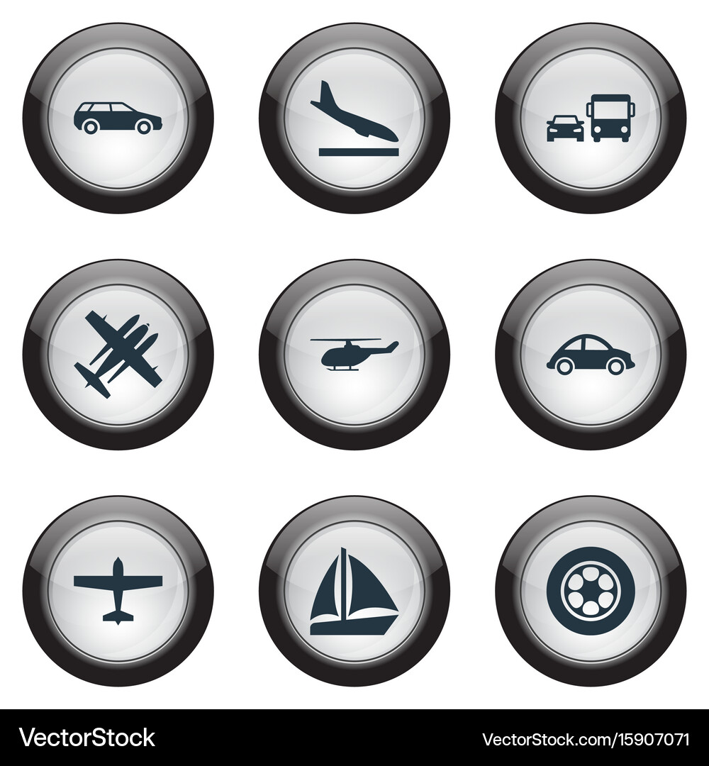 Set of simple shipment icons Royalty Free Vector Image