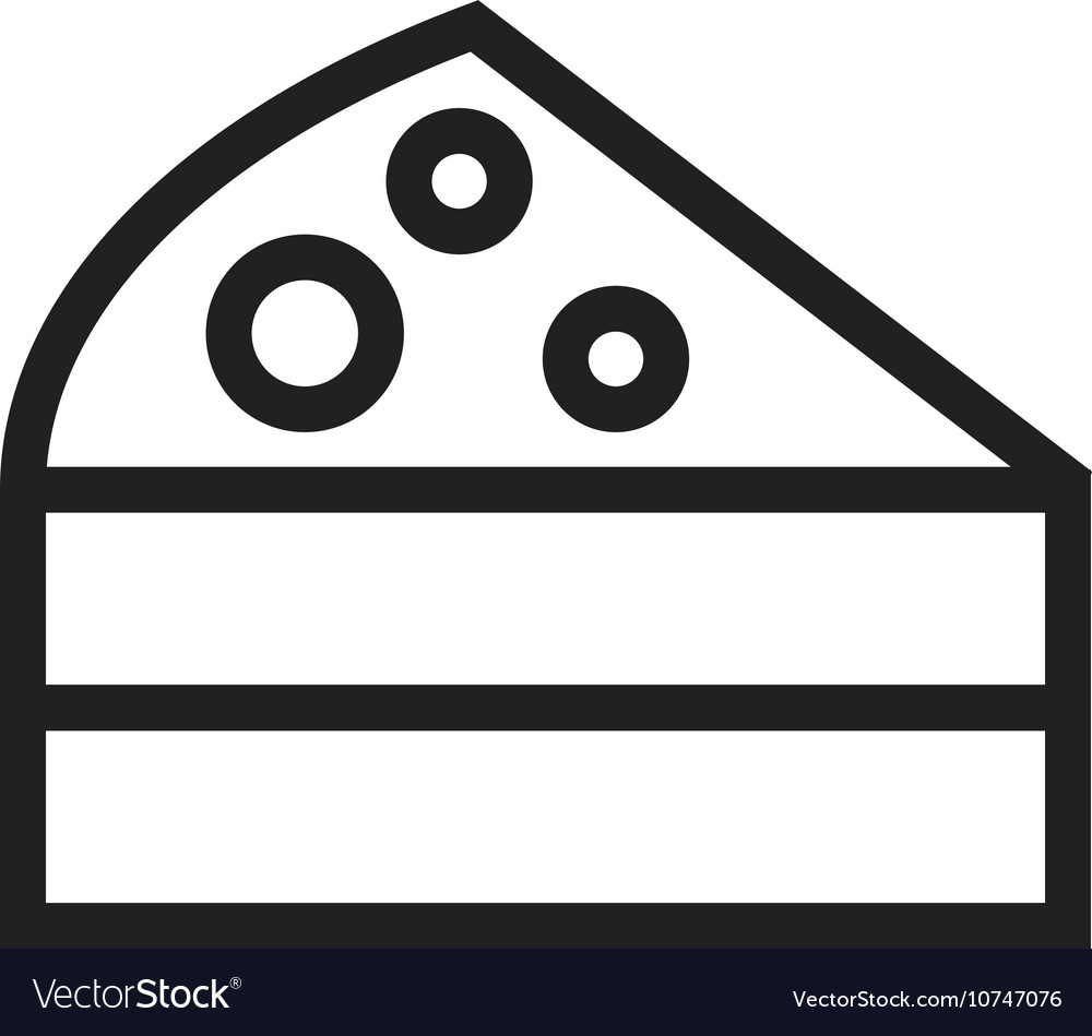 Cake Slice Royalty Free Vector Image - VectorStock