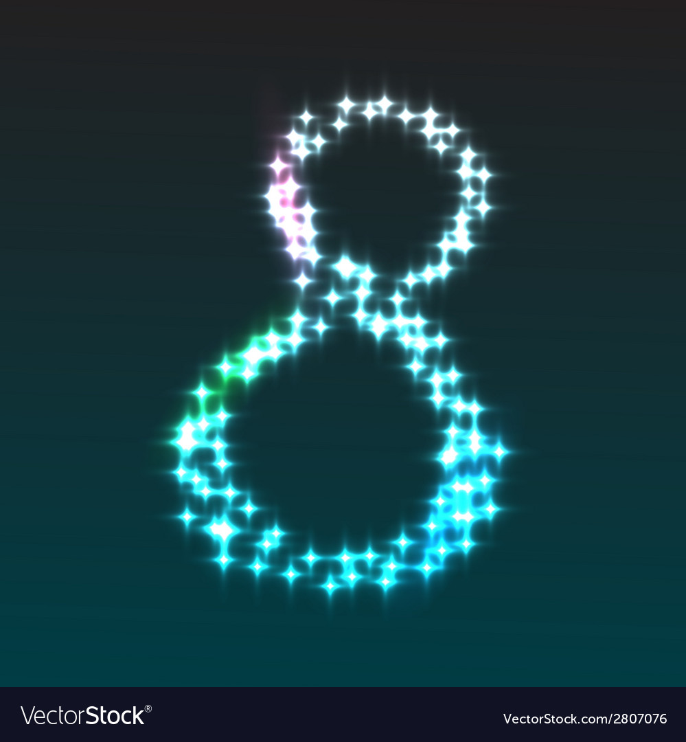 Number 8 Royalty Free Vector Image - VectorStock