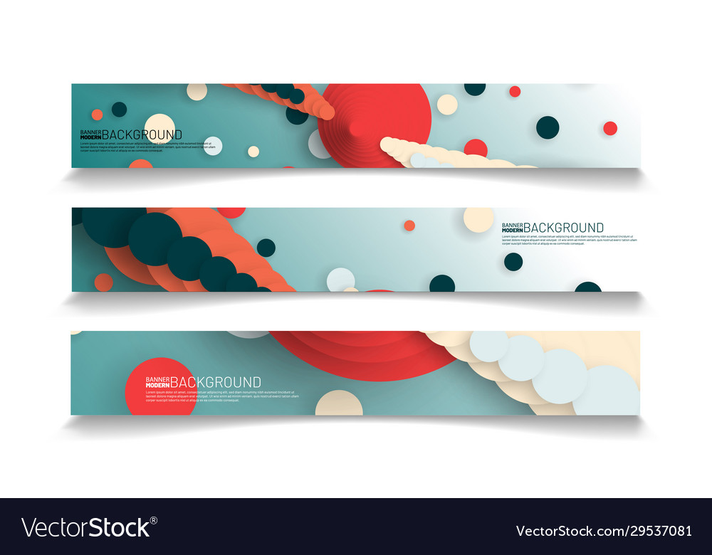 Abstract background banner template rectangular Vector Image