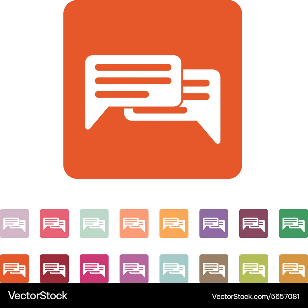 Chat icon internet and forum blog online Vector Image