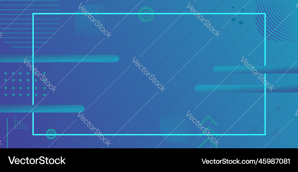 Minimal abstract blue background banner geometric Vector Image