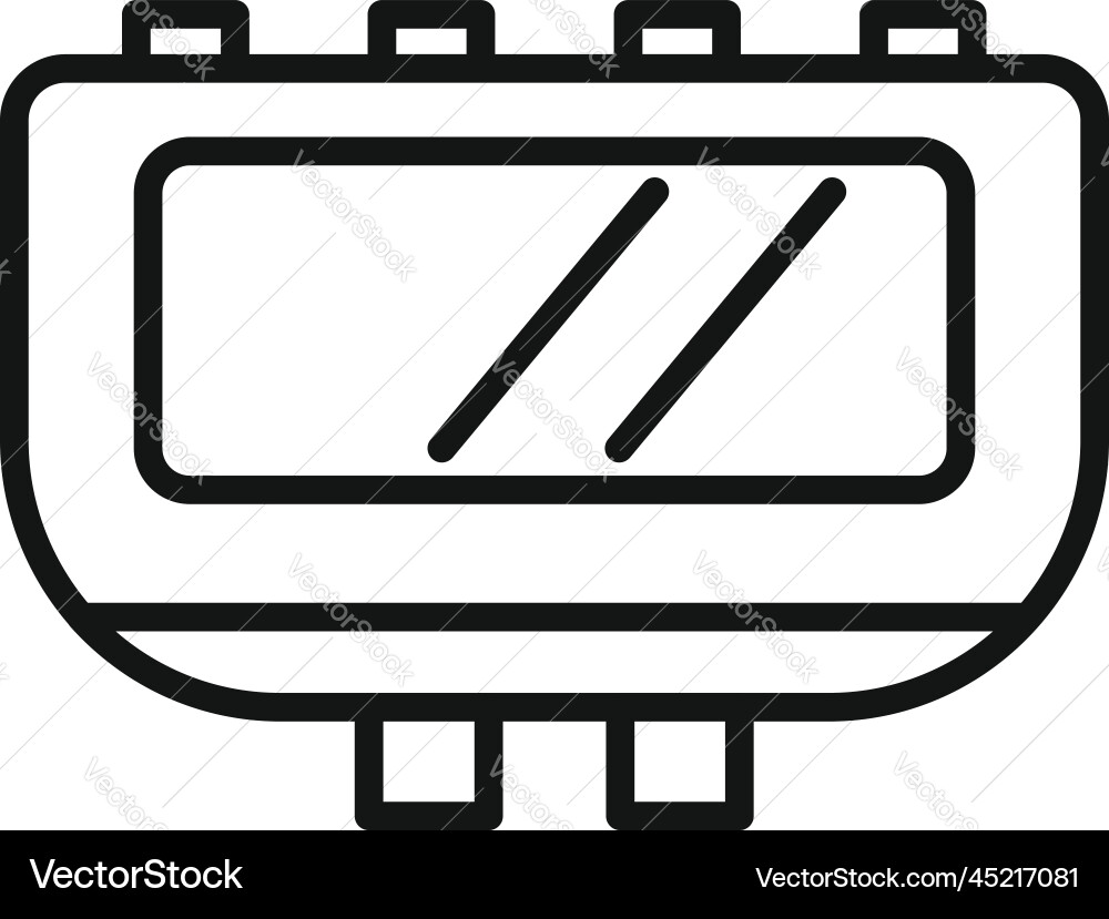 Power junction box icon outline electric Vector Image