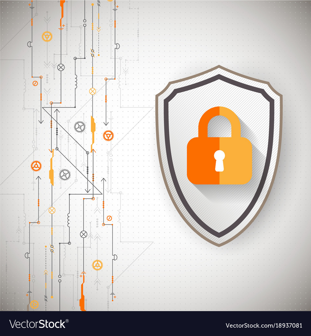Protection background technology security encode Vector Image