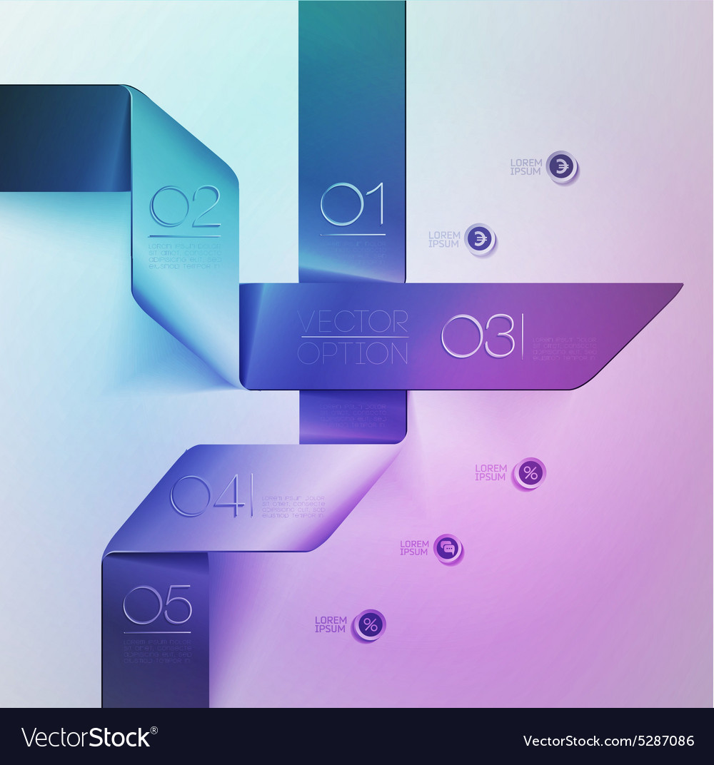 Design elements for options Royalty Free Vector Image