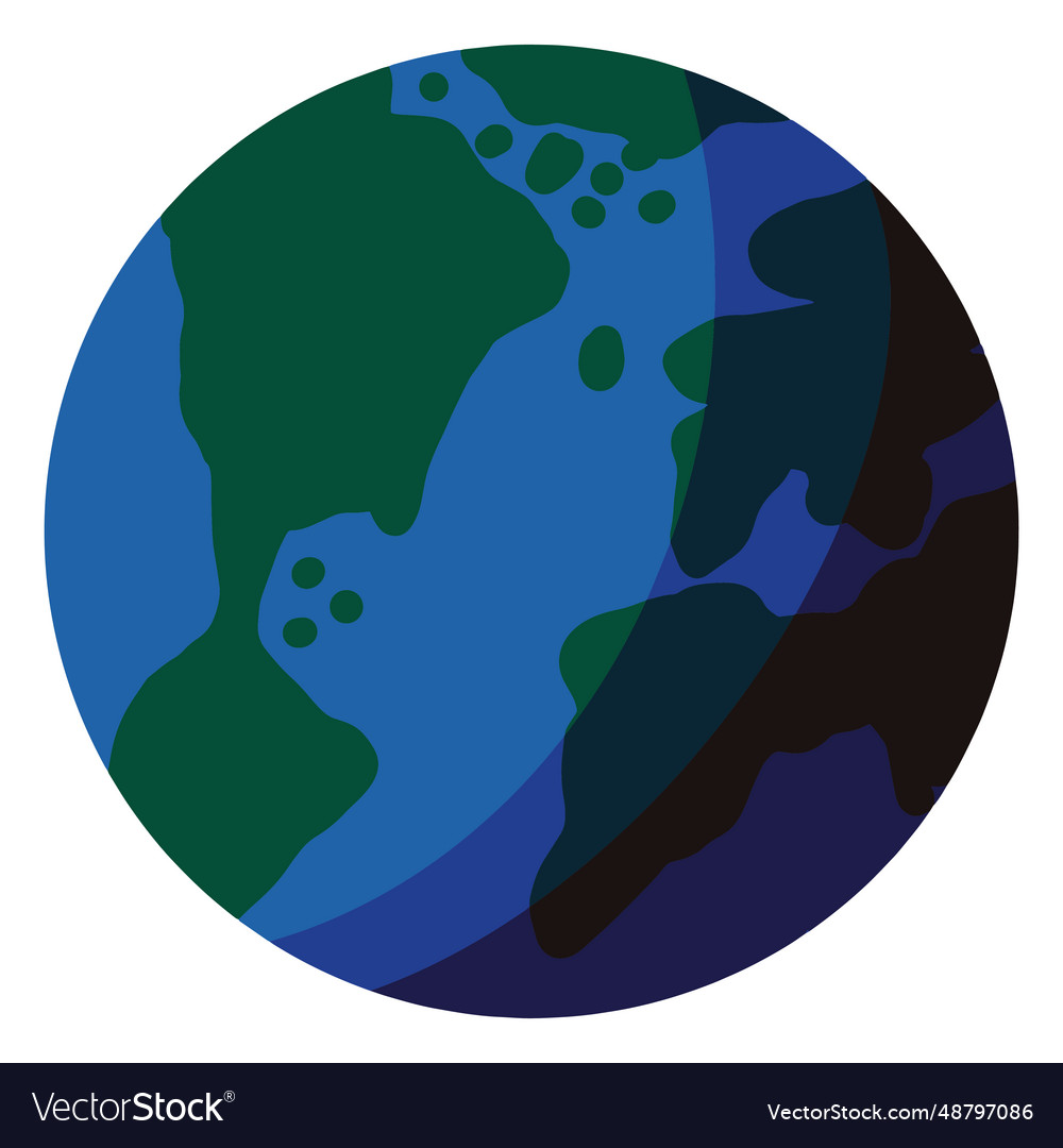 Earth planet Royalty Free Vector Image - VectorStock