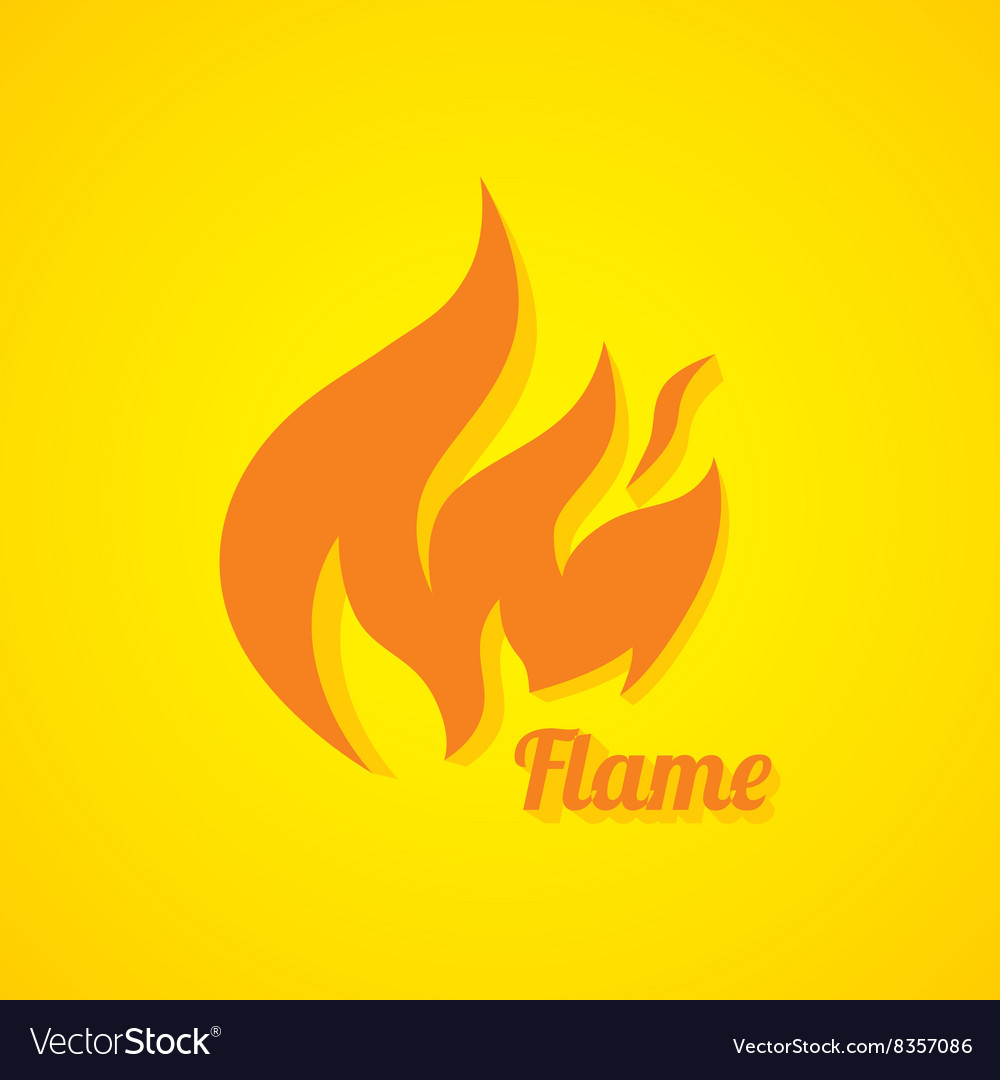 Flaming fire theme Royalty Free Vector Image - VectorStock