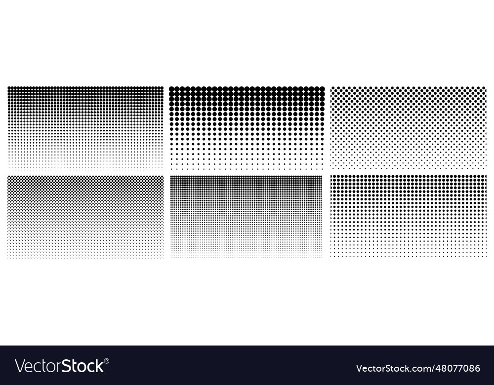 Halftone gradient dotted gradient smooth dots Vector Image