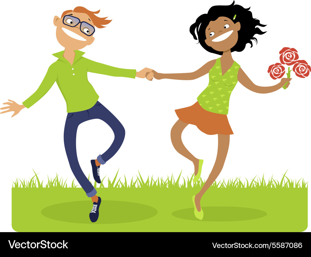 Happy together Royalty Free Vector Image - VectorStock