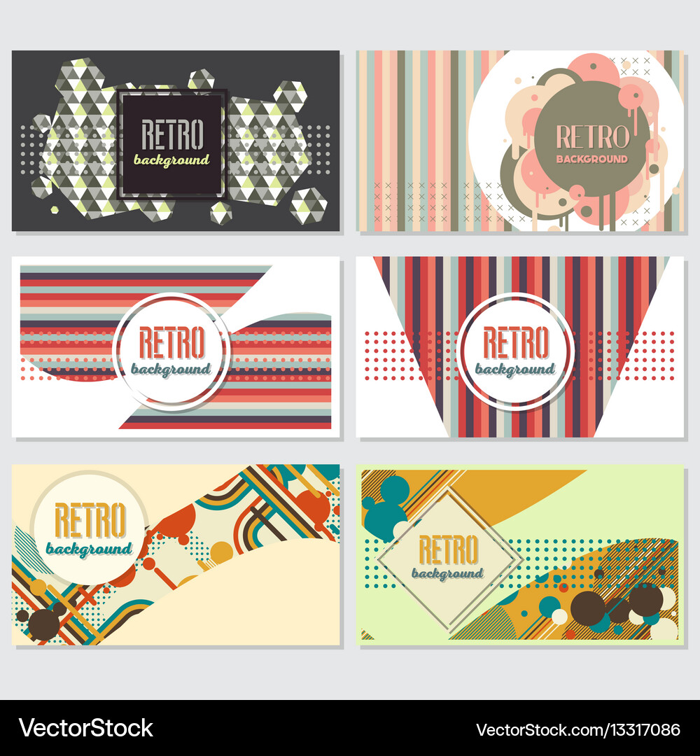 Old retro vintage style background design template